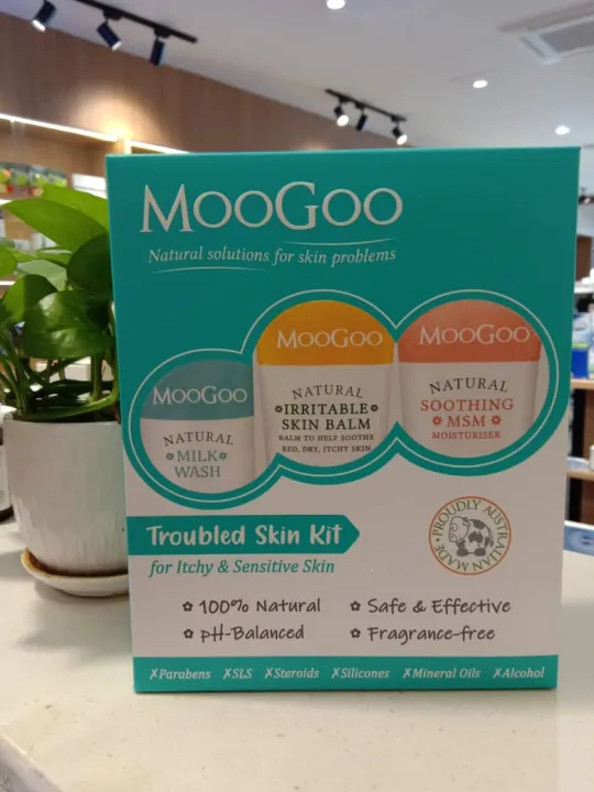 MOOGOO TROUBLED SKIN KIT 3 IN 1 FOR ITCHY & SENSITIVE SKIN EXP 2024 ...