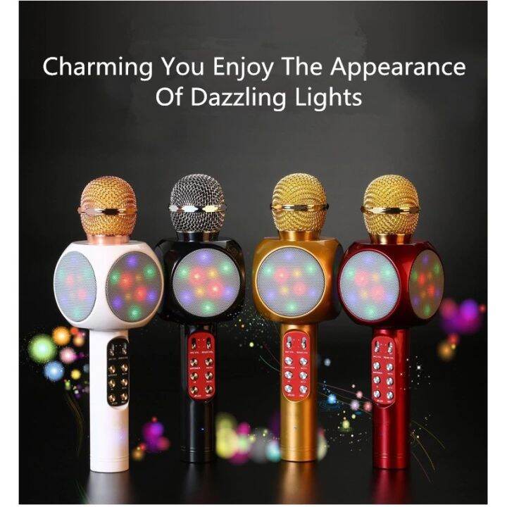 Led Light Wireless Bluetooth Karaoke Speaker Microphone 1816 | Lazada PH