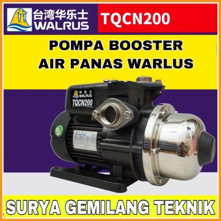 Pompa Pendorong Air Panas Warlus TQCN 200 Pompa Booster Water Heater ...