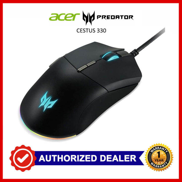 Acer Predator Cestus 330 Gaming Mouse | 16000DPI | RGB Mouse | PMW920 | Lazada PH