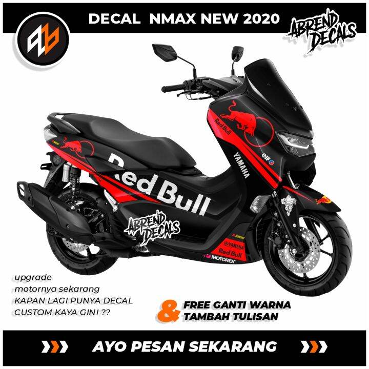 Decal fullbody Nmax New redbull / Stiker Motor Yamaha Nmax Baru Desain ...