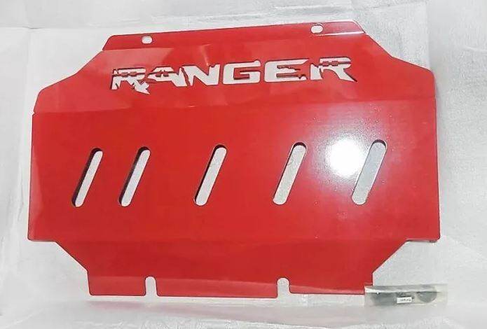 Ford Ranger 2016 to 2020 Red Skid Plate Under Engine Cover Skid Plate ...
