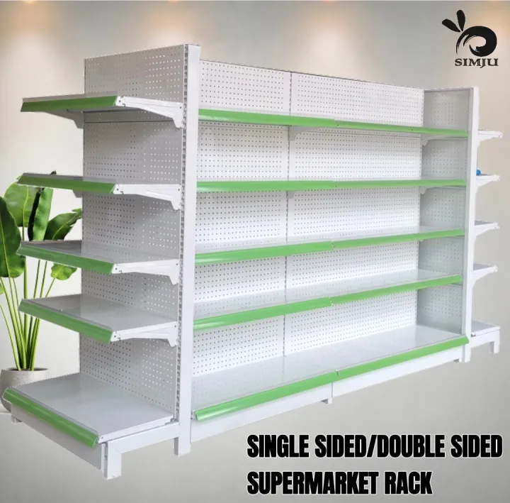 5 Level Supermarket Rack Groceries Supermarket Display Shelf Custom ...