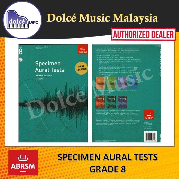ABRSM - Specimen Aural Test with 2 CDs - Grade 8 | Lazada