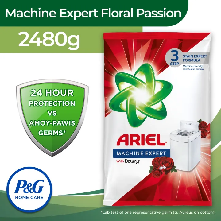 Ariel Laundry Powder Detergent Machine Expert with Downy Floral Passion ...