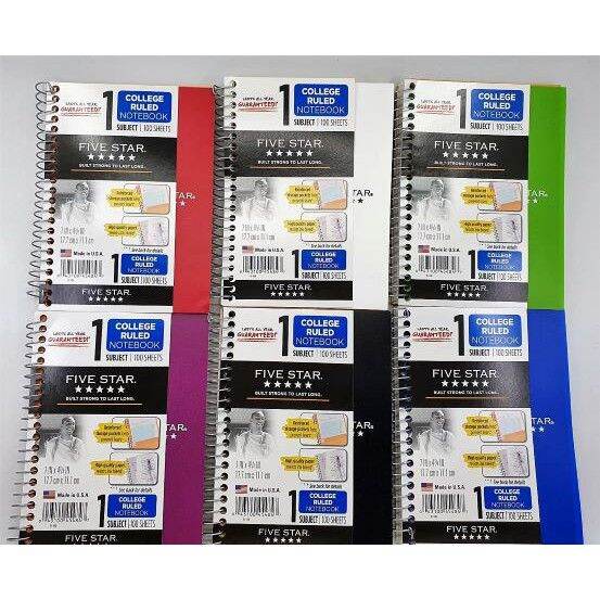 FIVE STAR PERSONAL Notebook (100 Sheets) | Lazada PH