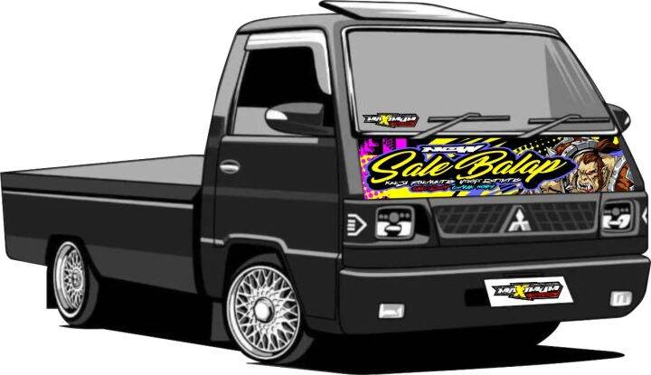 Sticker Kabin depan L300 / Sticker Kabin L300 Bebas Design-maxiumum-03 ...