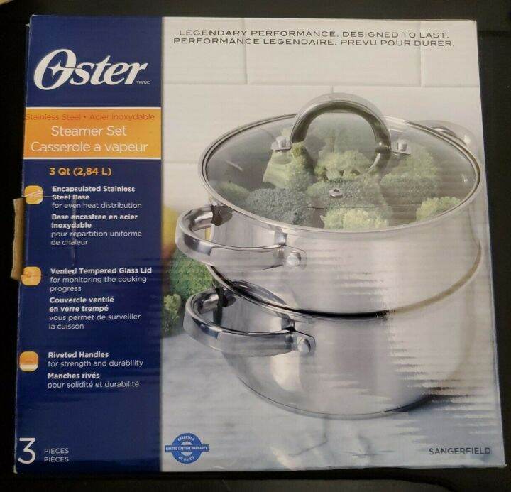 Gr8Deal Oster Steamer Stainless Steel Cookware, 3.0-Quart - ORIGINAL ...