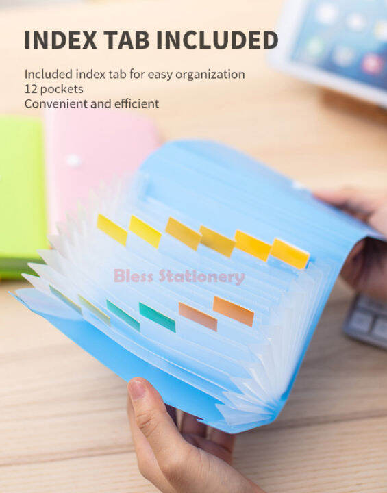 Dompet plastik A6 DELI map uang map nota map giro Expanding File ...