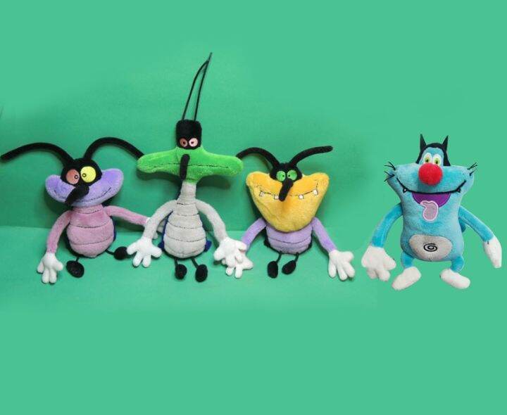 Rare Oggy And The Cockroaches Stuffed Plush Toy Dolls Oggy Olivia Jack Collection | Lazada PH