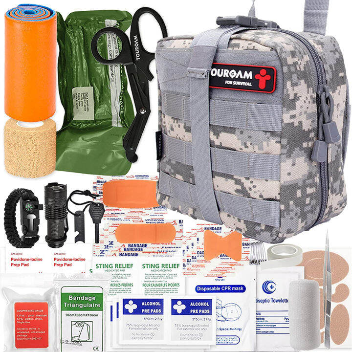 TOUROAM IFAK First Aid Kit, Trauma Kit Molle Tactical Emergency First ...