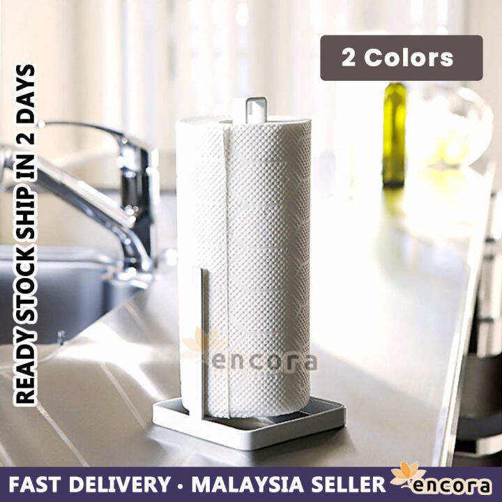 Encora Tissue Paper Roll Stand Square Kitchen Tissue Holder Countertop ...