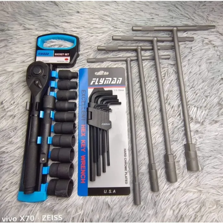 Flyman Original Tools set Heavy socket allen wrench T wrench Tools and ...