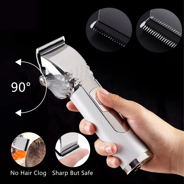 Professional Men's Hair Clipper Electric Beard Trimmer Kit LED Display ...