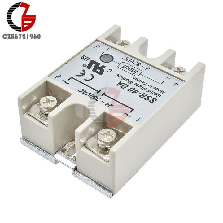Dc-Ac Solid State Relay Ssr-40da 40a 3-32V Dc ถึง Ac 24-380V Ssr รีเลย์สวิทช์ | Lazada.co.th
