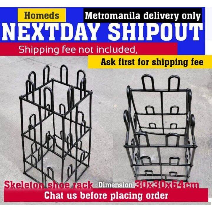 【READY STOCK】 skeleton shoe rack metromanila♒ | Lazada PH