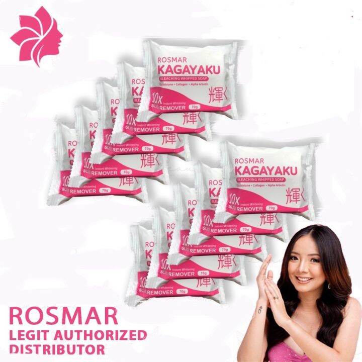 ORIGINAL NEW PACKAGING ROSEMAR Kagayaku Bleaching Whipped Soap 70g ...