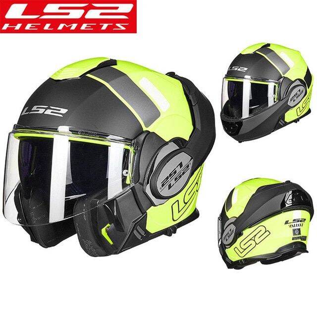 Original LS2 FF399 Valiant Modular Motorcycle Helmet Flip Up Racing ...