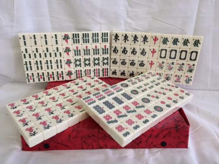 Complete Ivory Standard Size Mahjong Set with Number | Lazada PH