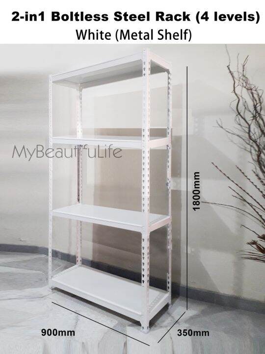Boltless Rack (4 Levels) 2 in 1 | Lazada