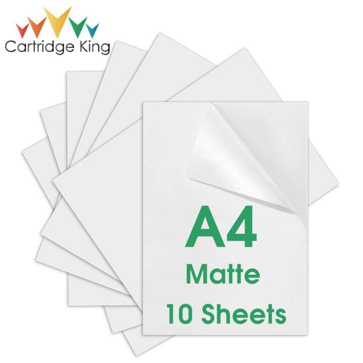 10 Sheets Matte Printable Vinyl Sticker Paper A4 210mmx297mm Self ...