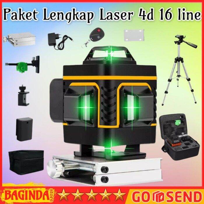 Laser level 16 line HILDA 4D Mesin Self Leveling Laser with Remote ...