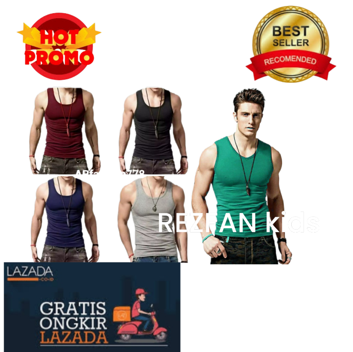 SINGLET PRIA PMA / SINGLET PRIA DEWASA / KAOS DALAM COWOK | Lazada ...