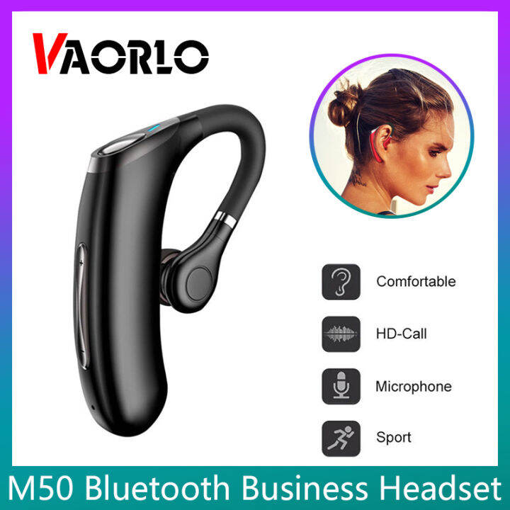 VAORLO Original M50 Bluetooth Business Headphones Hands-free Noise Canceling Wireless Headset ...