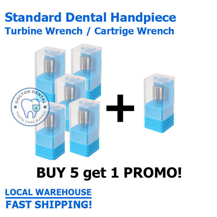 5PCS + 1 Dental Handpiece High Speed Turbine Cartridge Head Wrench NPA ...