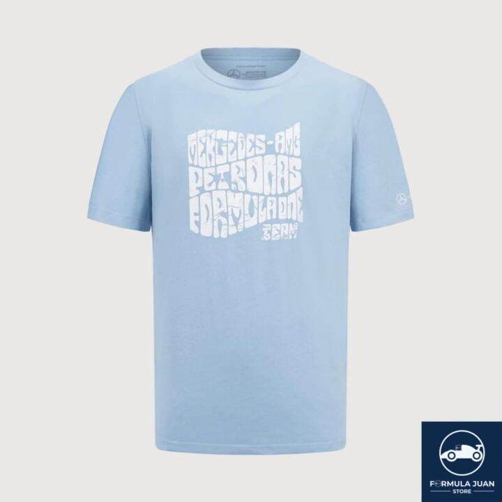 Mercedes-AMG Petronas Retro T-shirt - Blue (Official F1 Merch ...