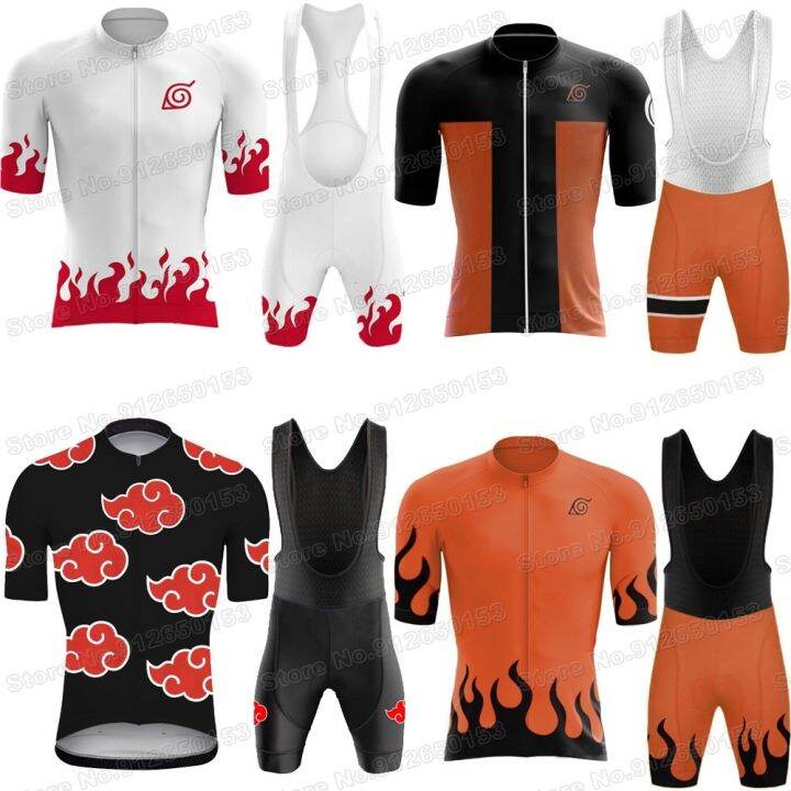 2022 Cartoon Anime Cycling Jersey Set Namikaze Minato Uzumaki Cycling ...