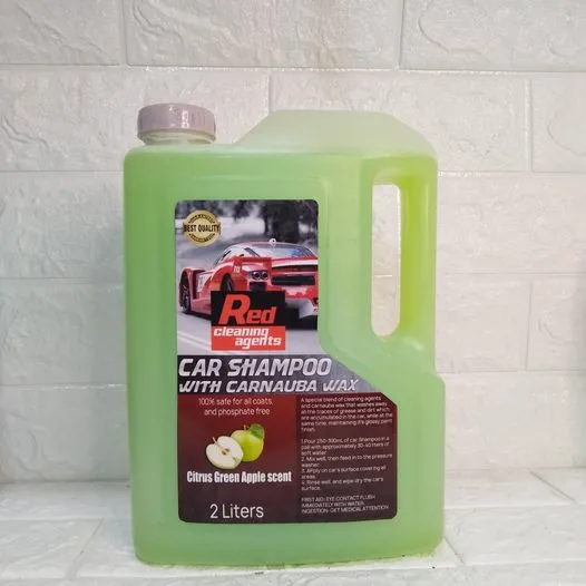 popular CAR SHAMPOO with CARNAUBA WAX - GREEN SCENT(2Liters | Lazada PH