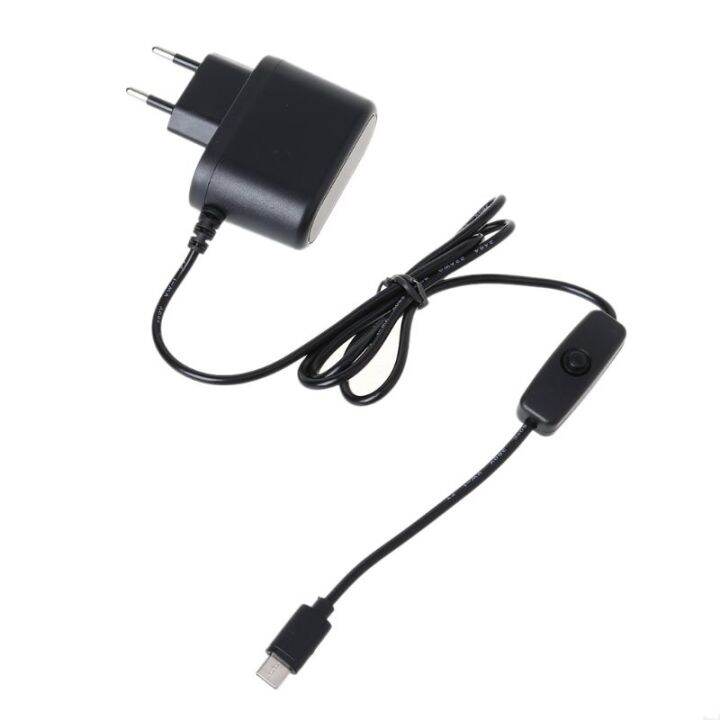USB C Power Supply 5V 3A Type-C Power Adapter with ON/OFF Switch EU US ...