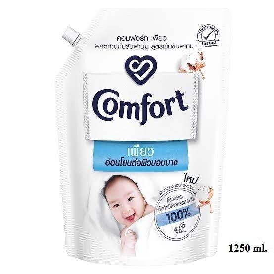 Comfort Pure Fabric Softener White 1250 ml. คอมฟอร์ท เพียว น้ำยาปรับผ้า ...
