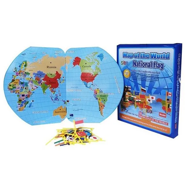 MEA Map Of The World National Flag - bendera negara - murah - laris ...