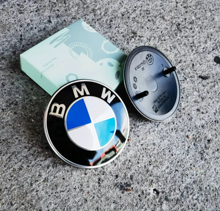 BMW Logo Front Hood Rear Badge Emblem 1 unit 82mm/74mm For BMW E60 E90 E46 E30 F30 F10 F20 E36 ...