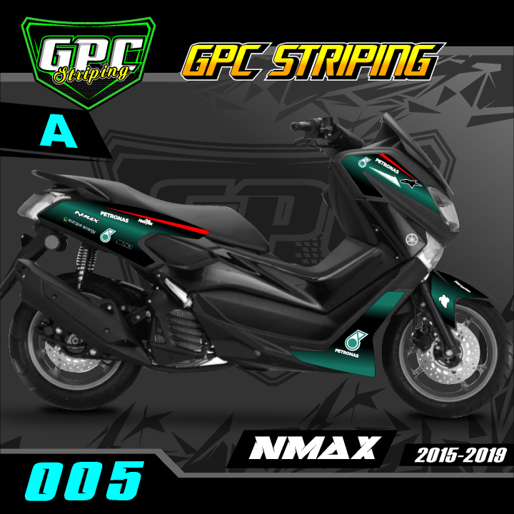 Striping Yamaha NMAX Lama/Old 2015/2019-Stiker Variasi List Motor ...