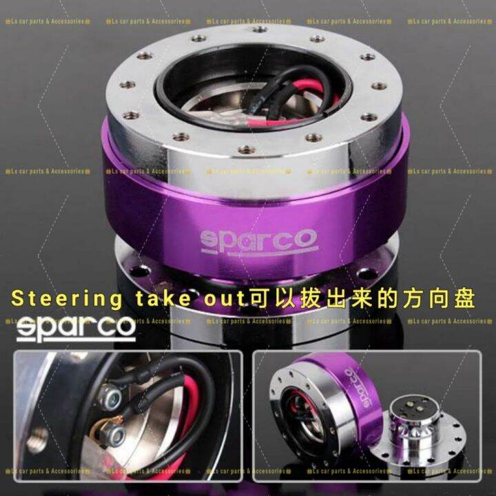 Bosskit Sparco Car Steering wheel Quick Release Hub kit Adapter snap ...