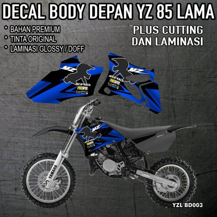 DECAL BODY DEPAN YZ 85 LAMA /GLOSY/PREMIUM/CUSTOM Sticker minimalis ...
