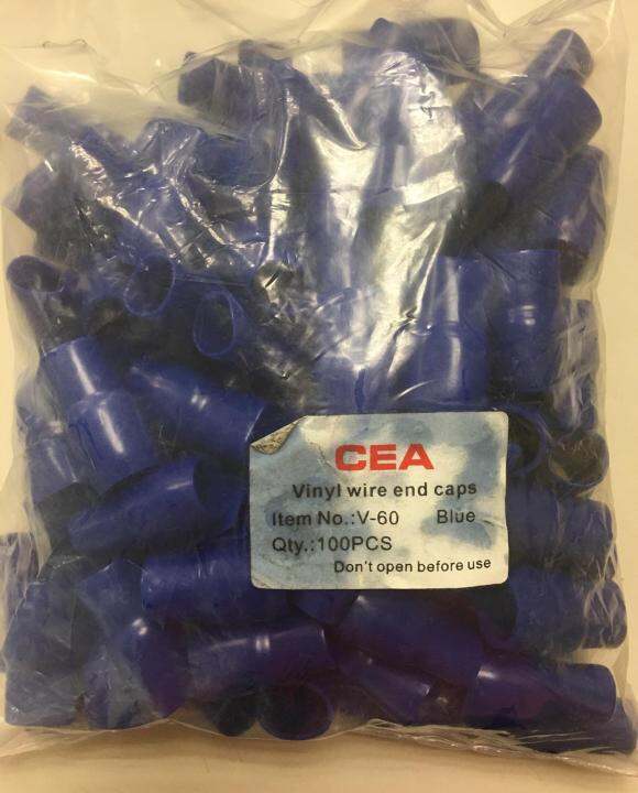 CEA VINYL WIRE END CAPS V-60 BLUE | Lazada PH