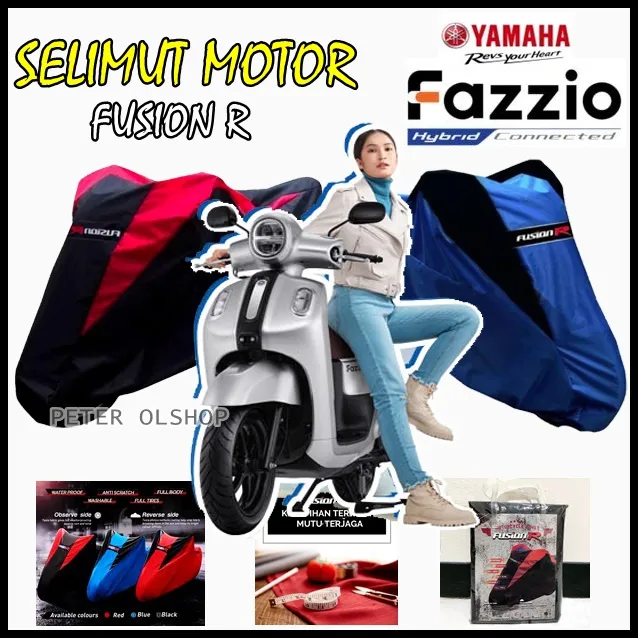 Selimut Motor Yamaha Fazzio / Cover Jas Hujan Motor Yamaha Pajio ...