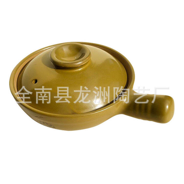 Traditional Chinese commercial single-handle rice noodle clay pot rice ...