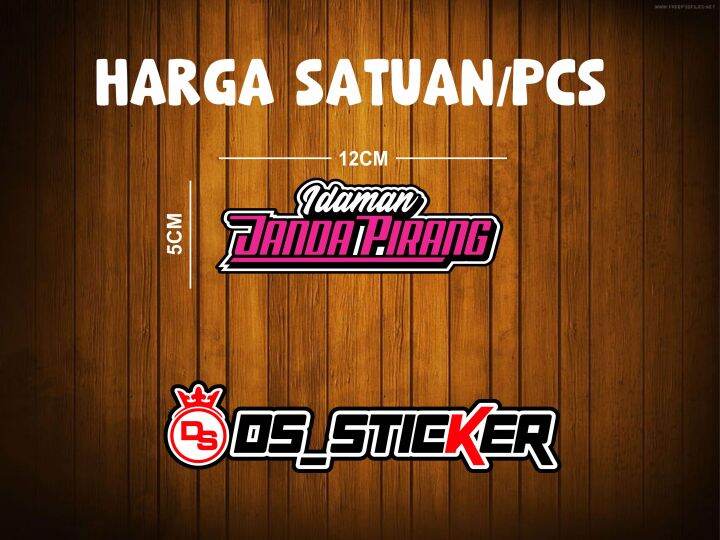 stiker idaman janda pirang stiker lucu stiker motor | Lazada Indonesia