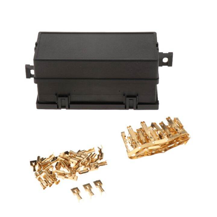 Car 11 Way Fuse Holder Relay Box with Terminals Relays Waterproof ...