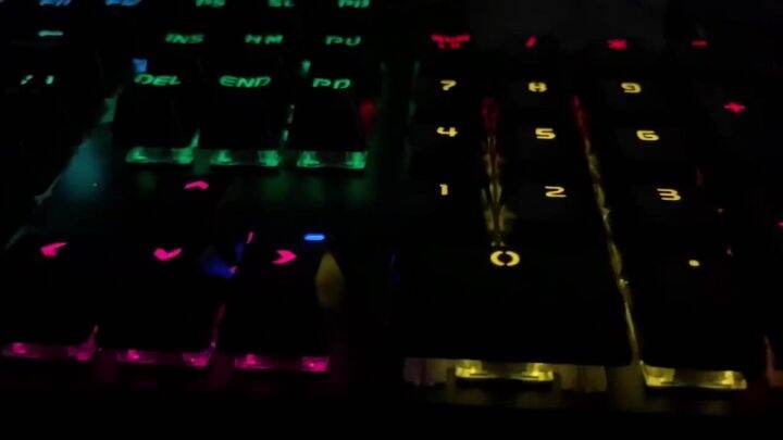 ++โปร PHILIPS SPK8401 G401 คีย์บอร์ดเกมมิ่ง มีไฟ RGB Blue Switch Alloy ...