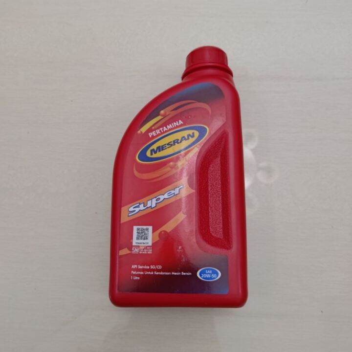 OLI MESRAN SUPER OIL MESIN PERTAMINA 20W-50 1L 1 LITER | Lazada Indonesia