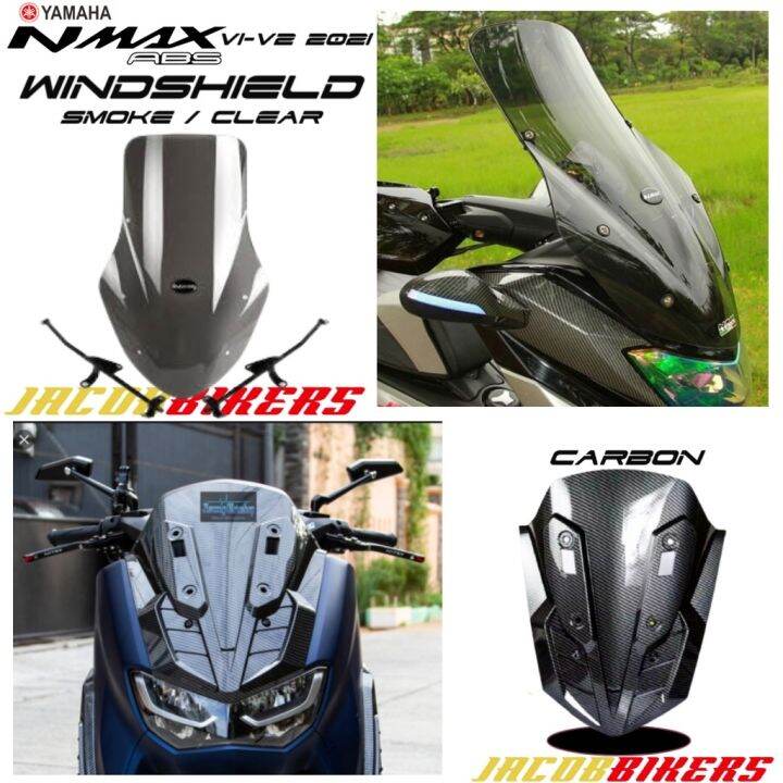 YAMAHA NMAX V1 NMAX V2 2020 Windshield Visor (Smoke /CLEAR ) | Lazada