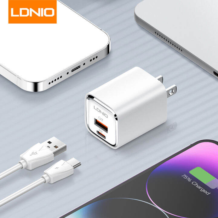 LDNIO 30W High Power Fast Wall Charger PD QC Fast Charging USB Port ...