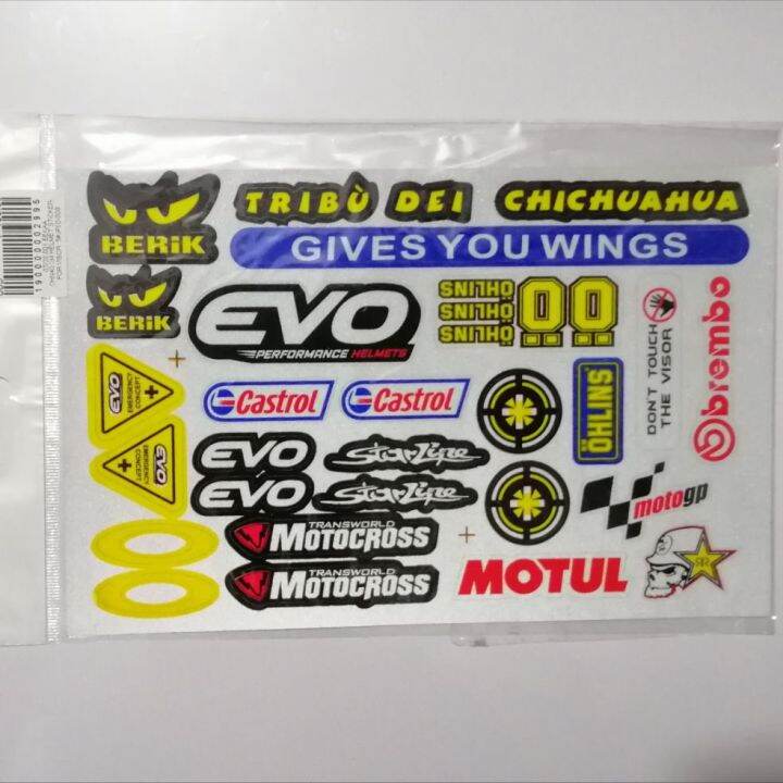 EVO 3M Sticker Decals Reflectorized for Evo Helmets | Lazada PH