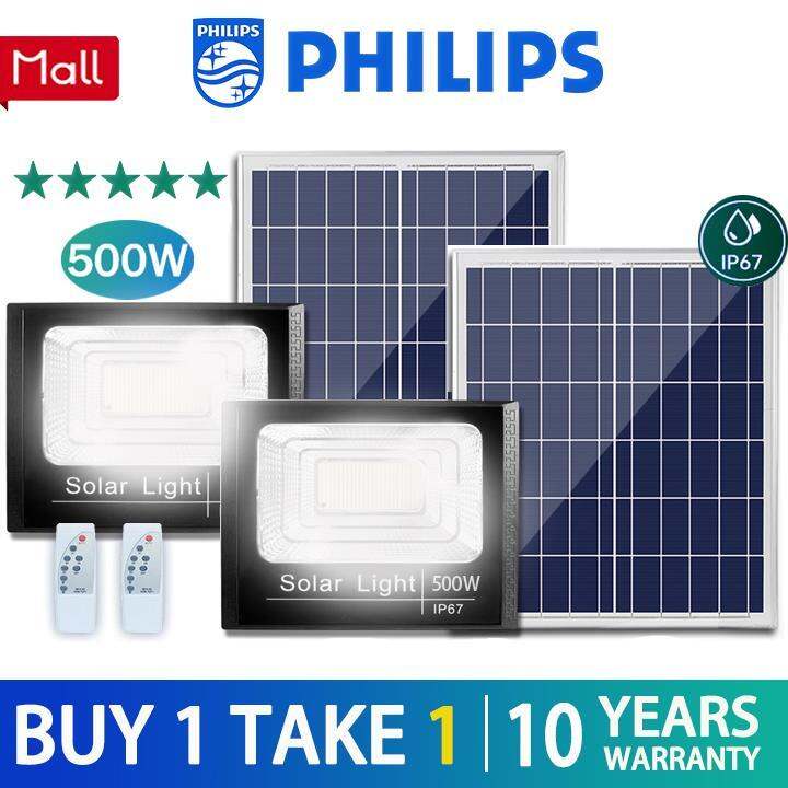 PHILIPS Solar Light Buy 1 Take 2 Led Sensor Flood Lamp Ip67 Outdoor ...